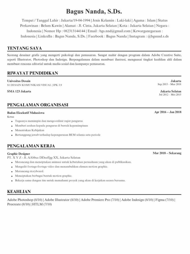 Bagaimana Cara Membuat CV yang Menarik? - Blog Ainhy Edelweiss